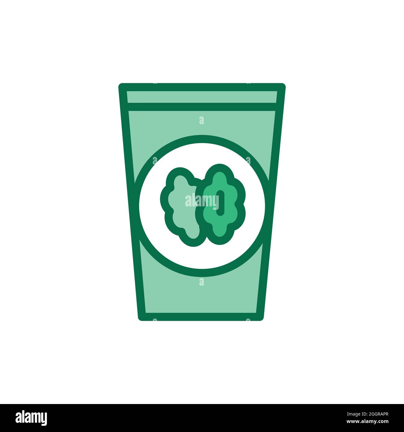 Organic oatmeal color line icon. Outline pictogram for web page, mobile ...