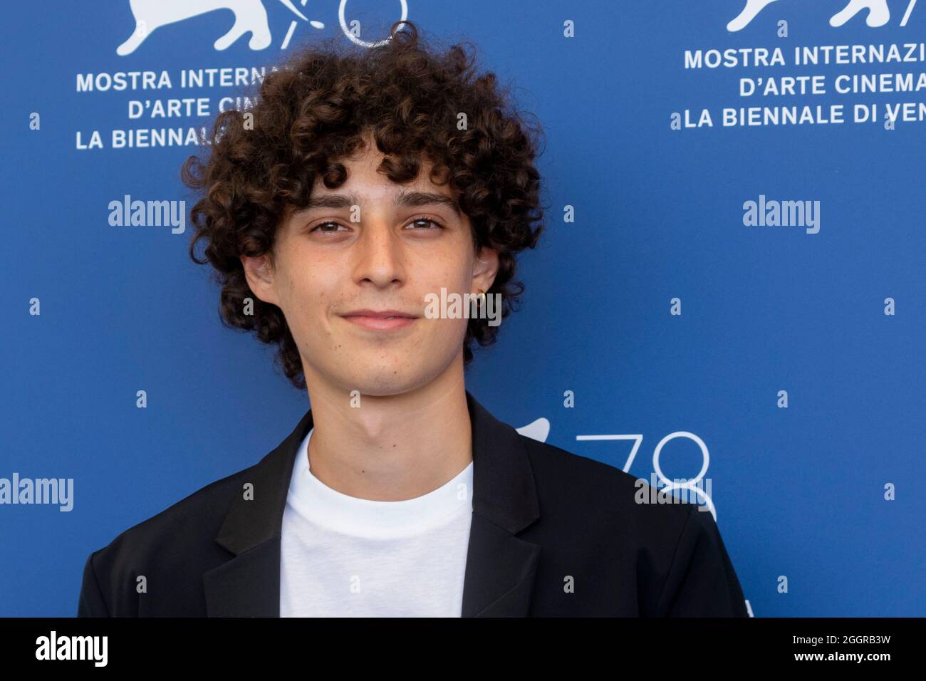 Filippo Scotti poses at the photocall of 'The Hand of God' during the ...