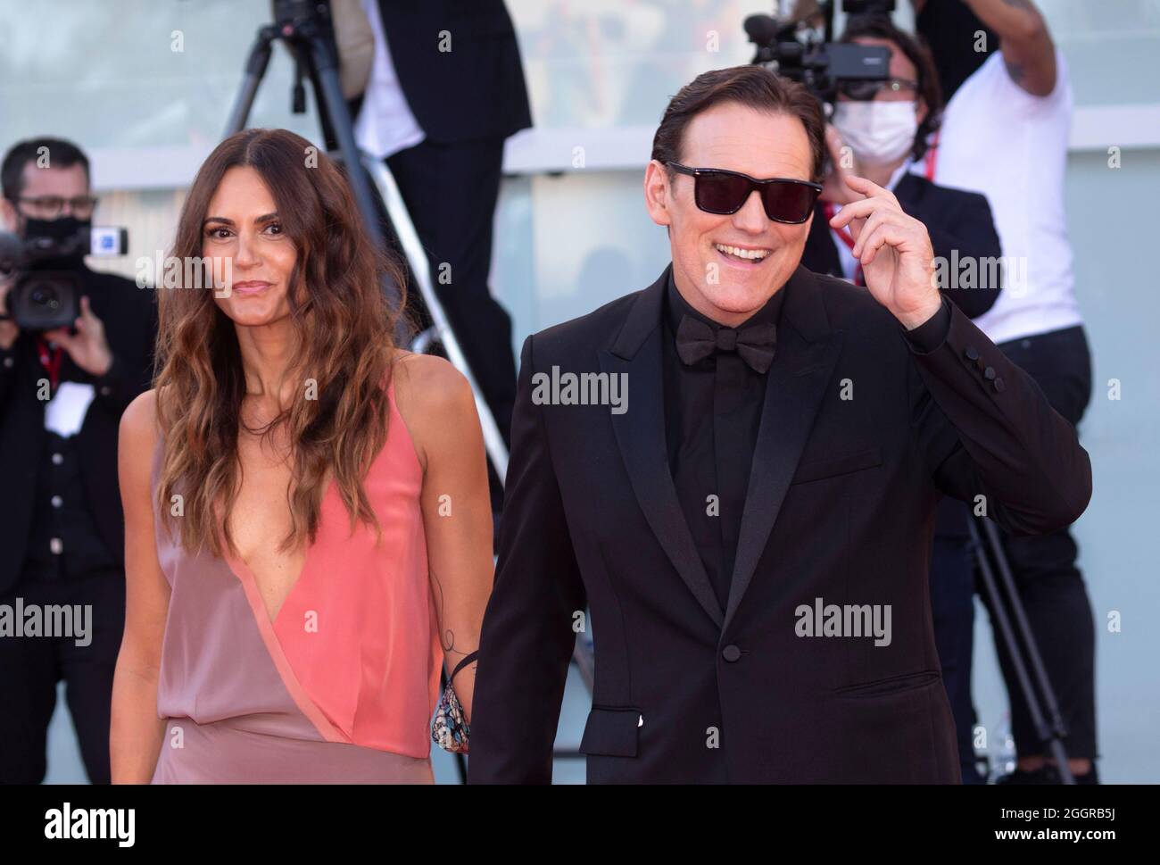 Matt Dillon and Roberta Mastromichele pose at the premiere of 'The Hand ...