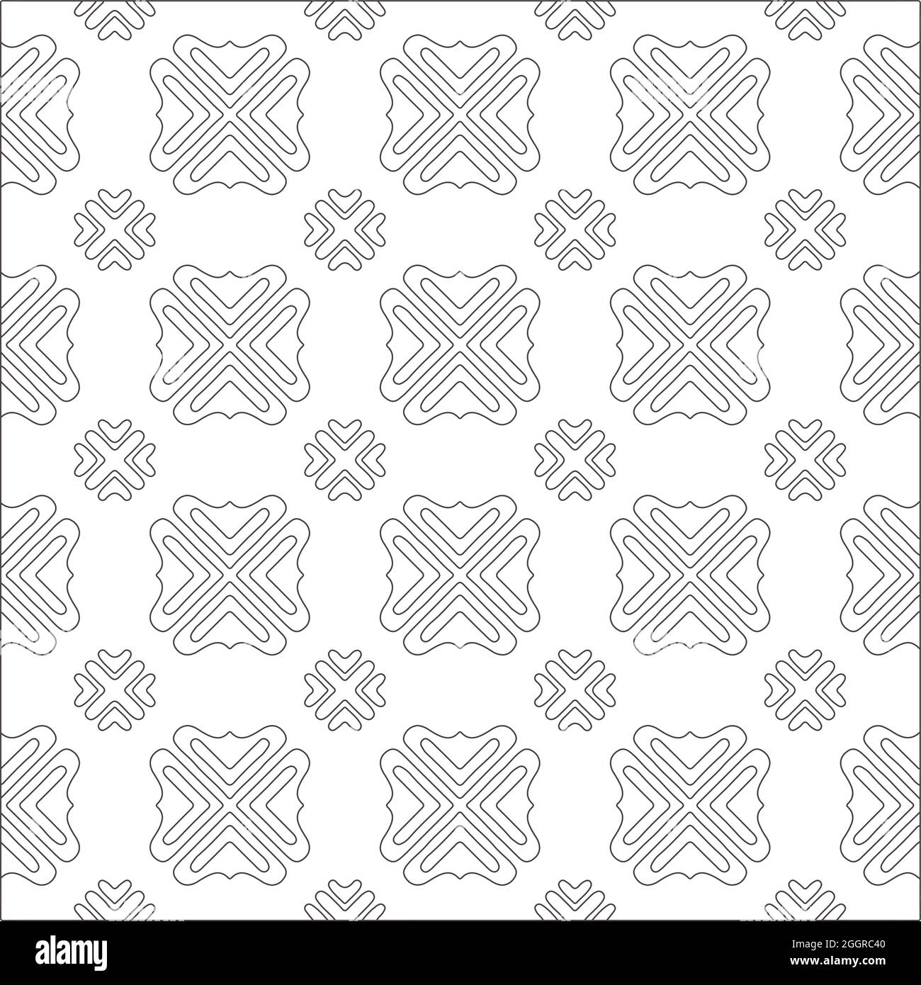 Vector pattern with symmetrical elements . Repeating geometric tiles ...