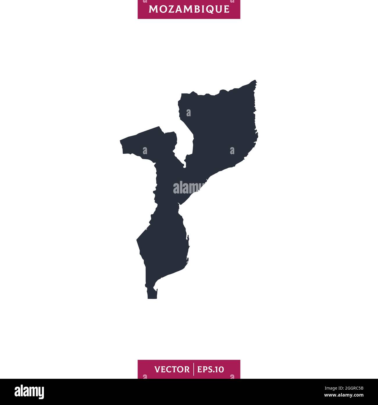 Mozambique map icon design Stock Vector Images - Alamy
