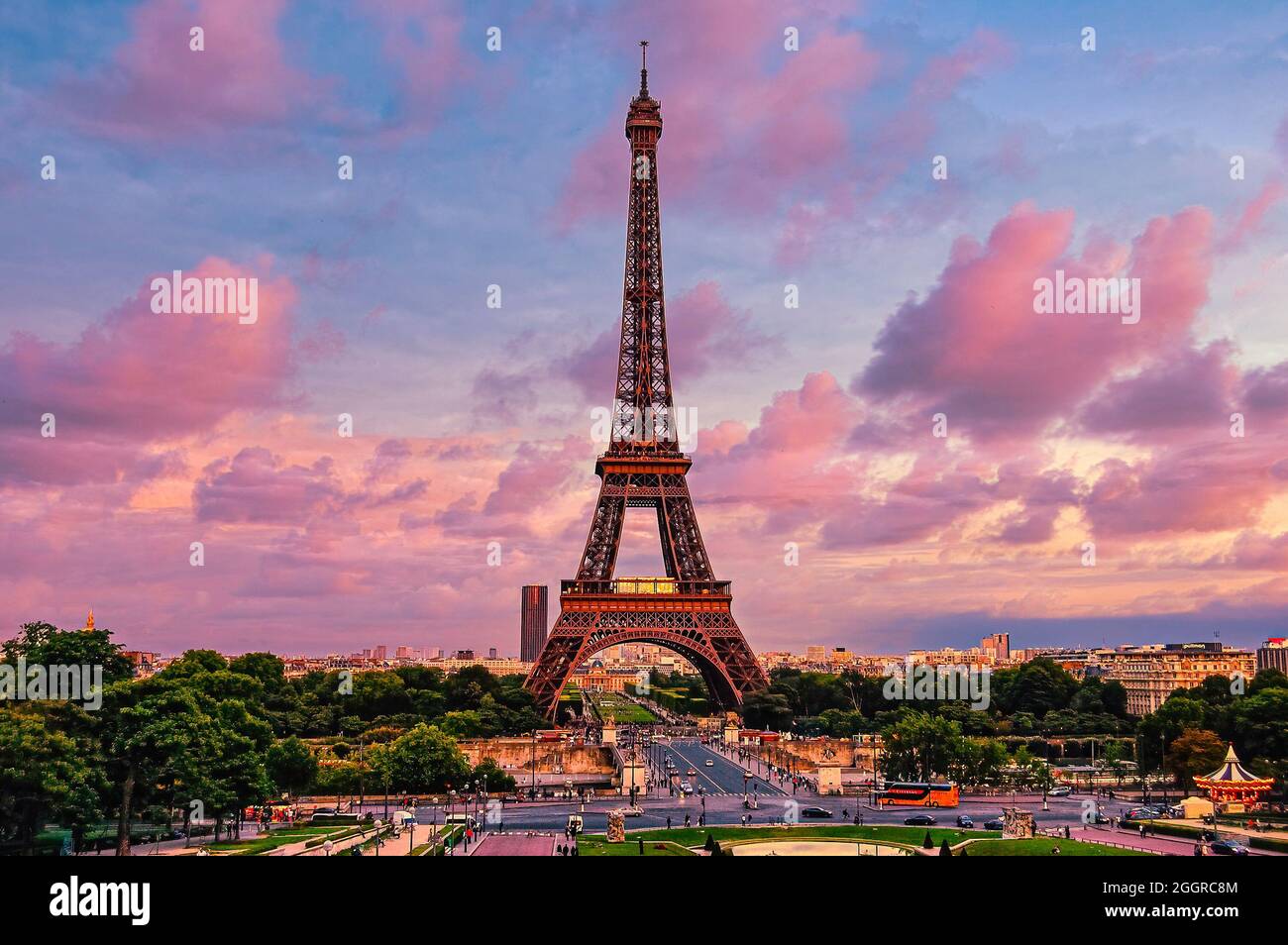 Pink Eiffel Tower Cover Photo