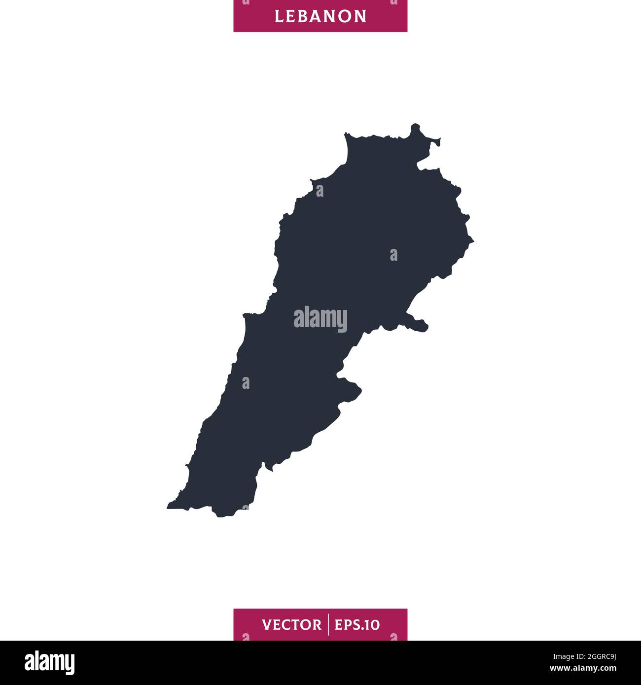 Map of lebanon hi-res stock photography and images - Alamy