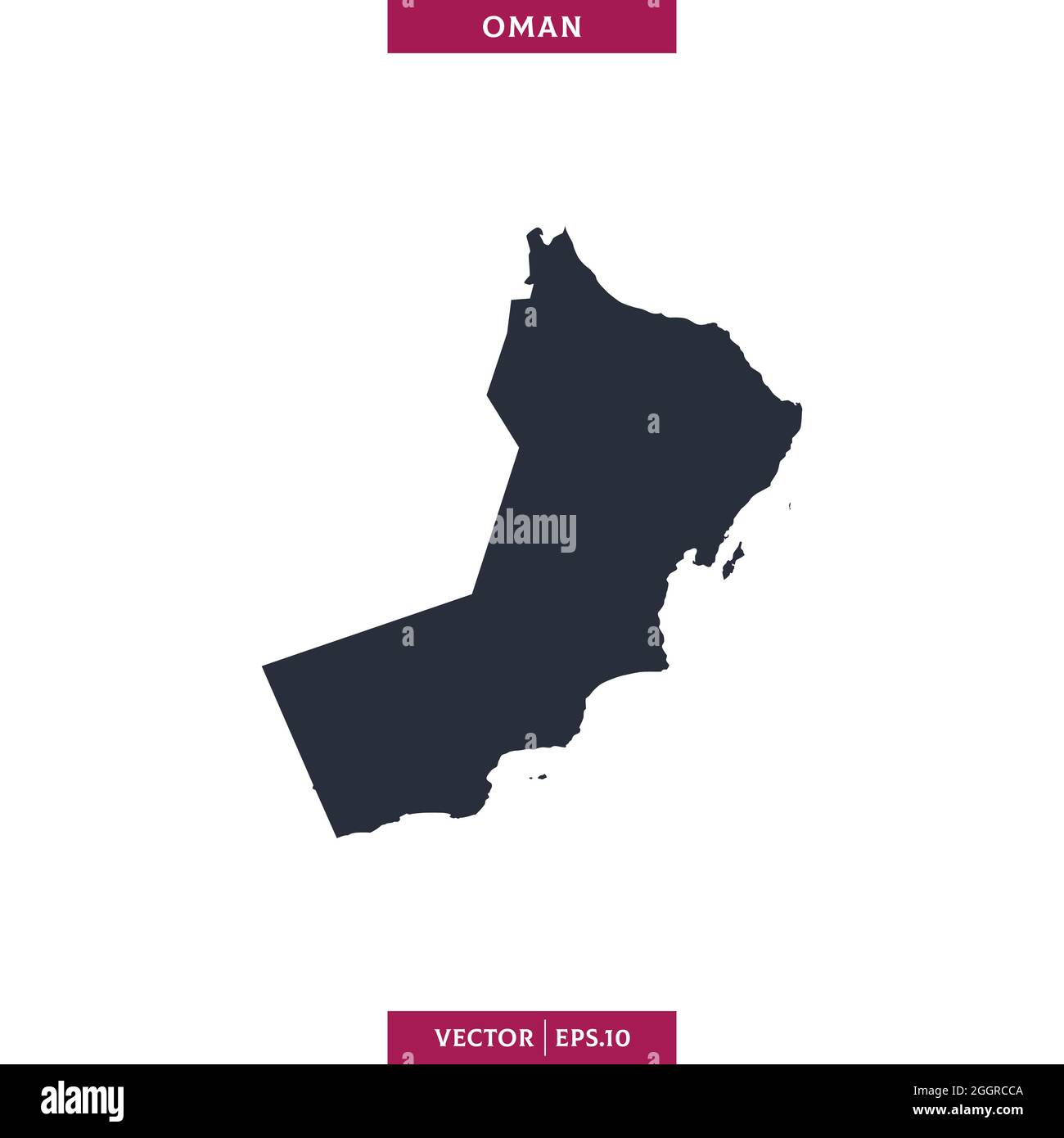 Map of oman hi-res stock photography and images - Alamy