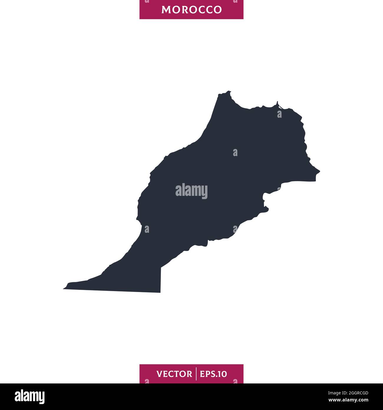 Detailed map of Morocco vector stock illustration design template ... Detailed map of Morocco vector stock illustration design template ...