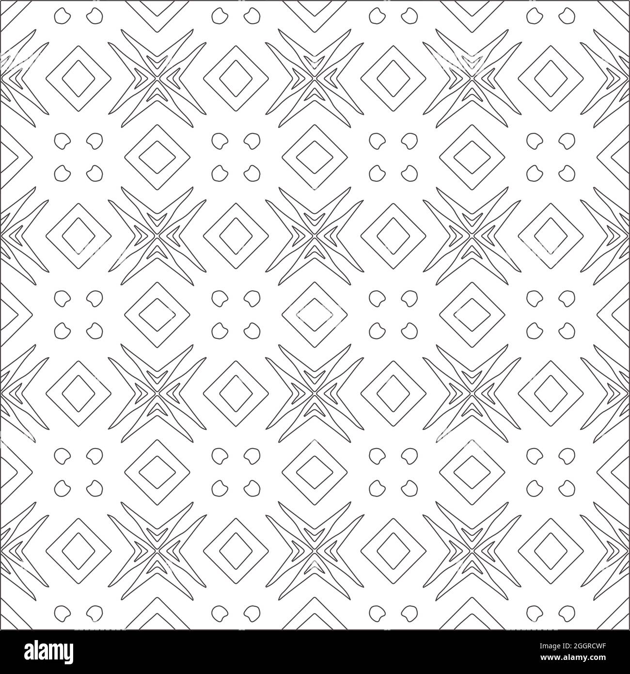 Vector pattern with symmetrical elements . Repeating geometric tiles ...