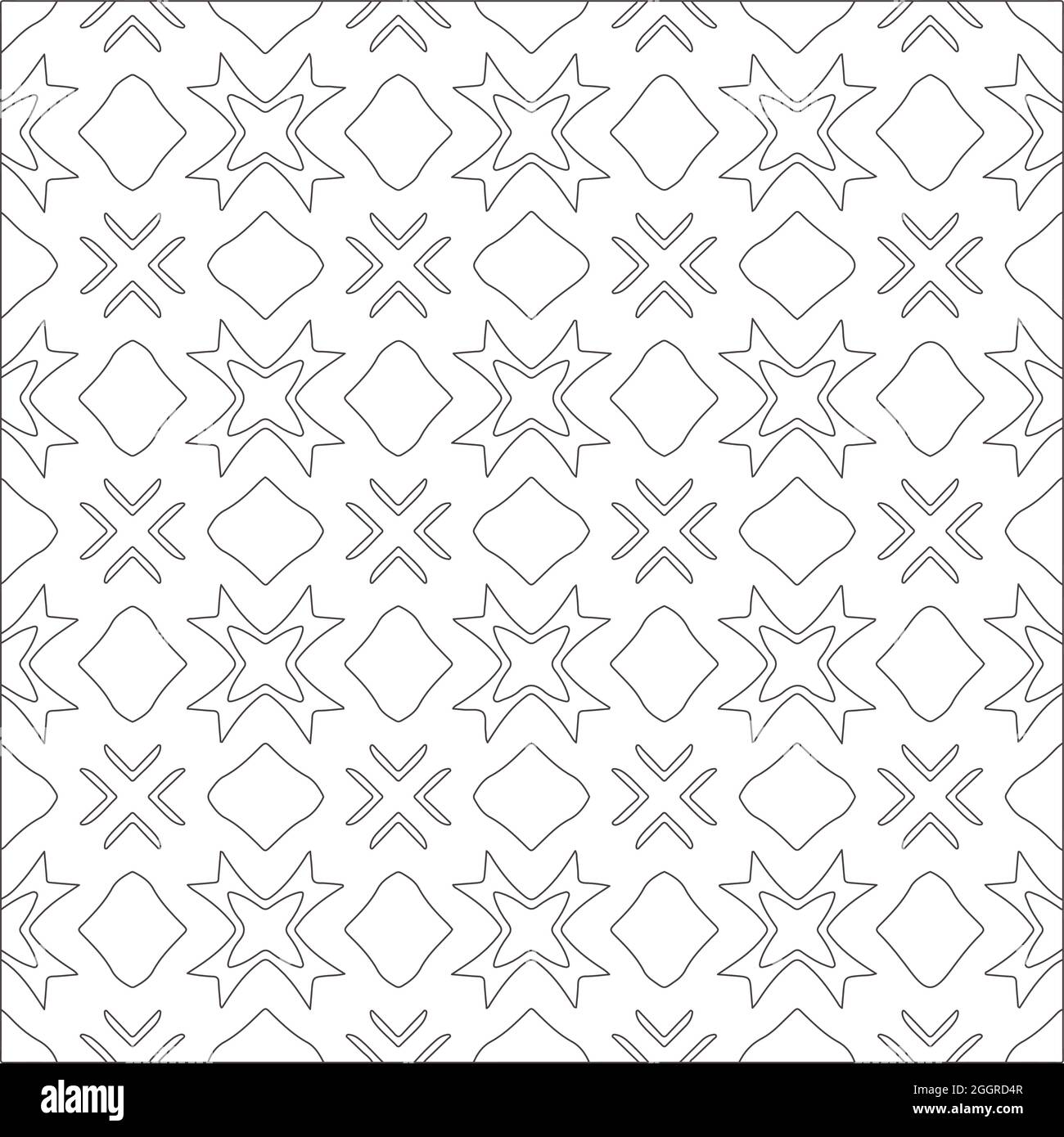 Vector pattern with symmetrical elements . Repeating geometric tiles ...