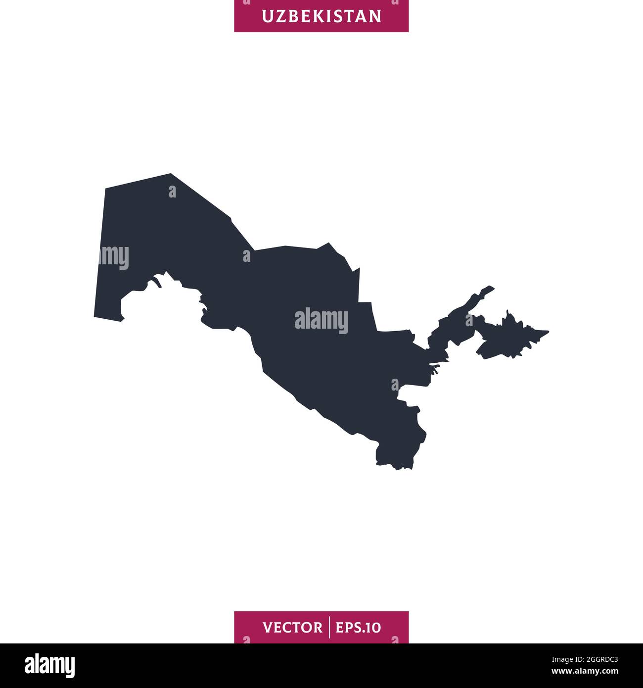 Map of uzbekistan hi-res stock photography and images - Alamy