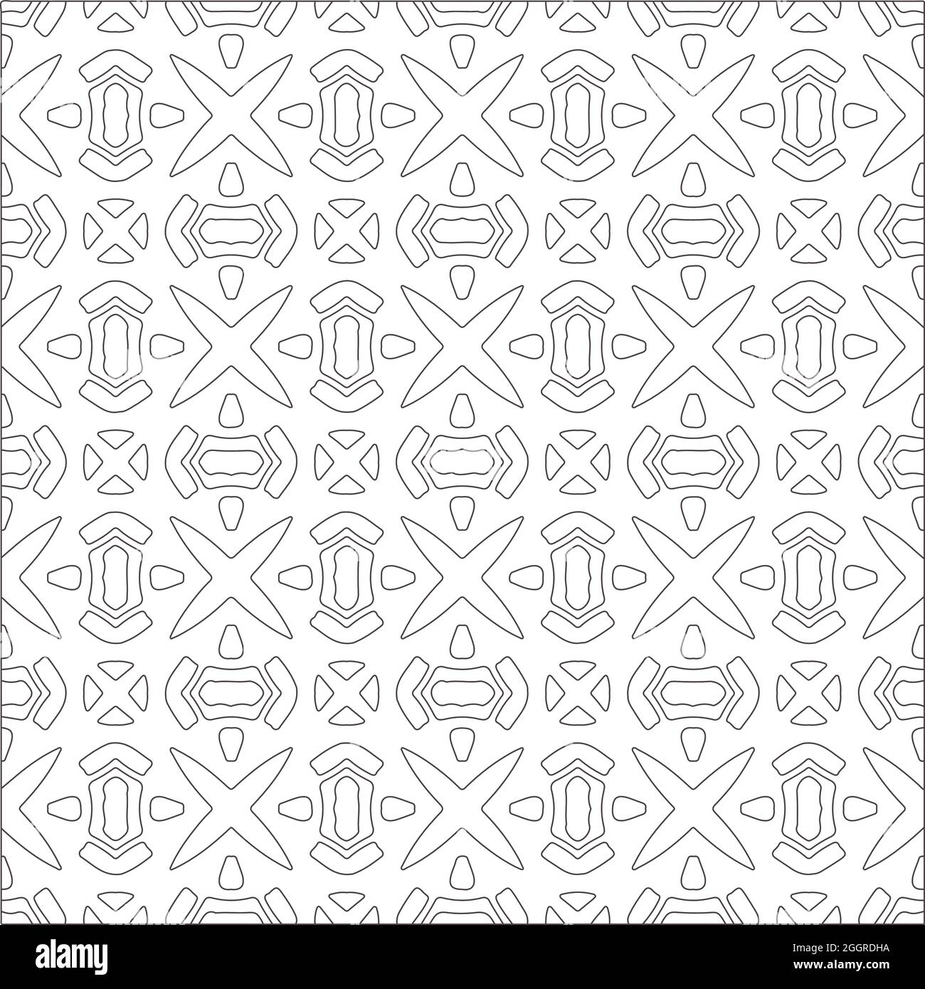 Vector pattern with symmetrical elements . Repeating geometric tiles ...