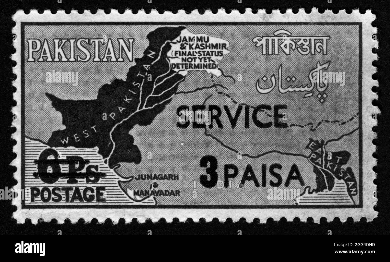 Pakistan stamp map hi-res stock photography and images - Alamy