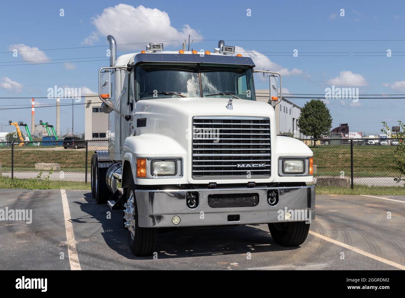 Indianapolis - Circa September 2021: Mack Semi Tractor Trailer Trucks ...