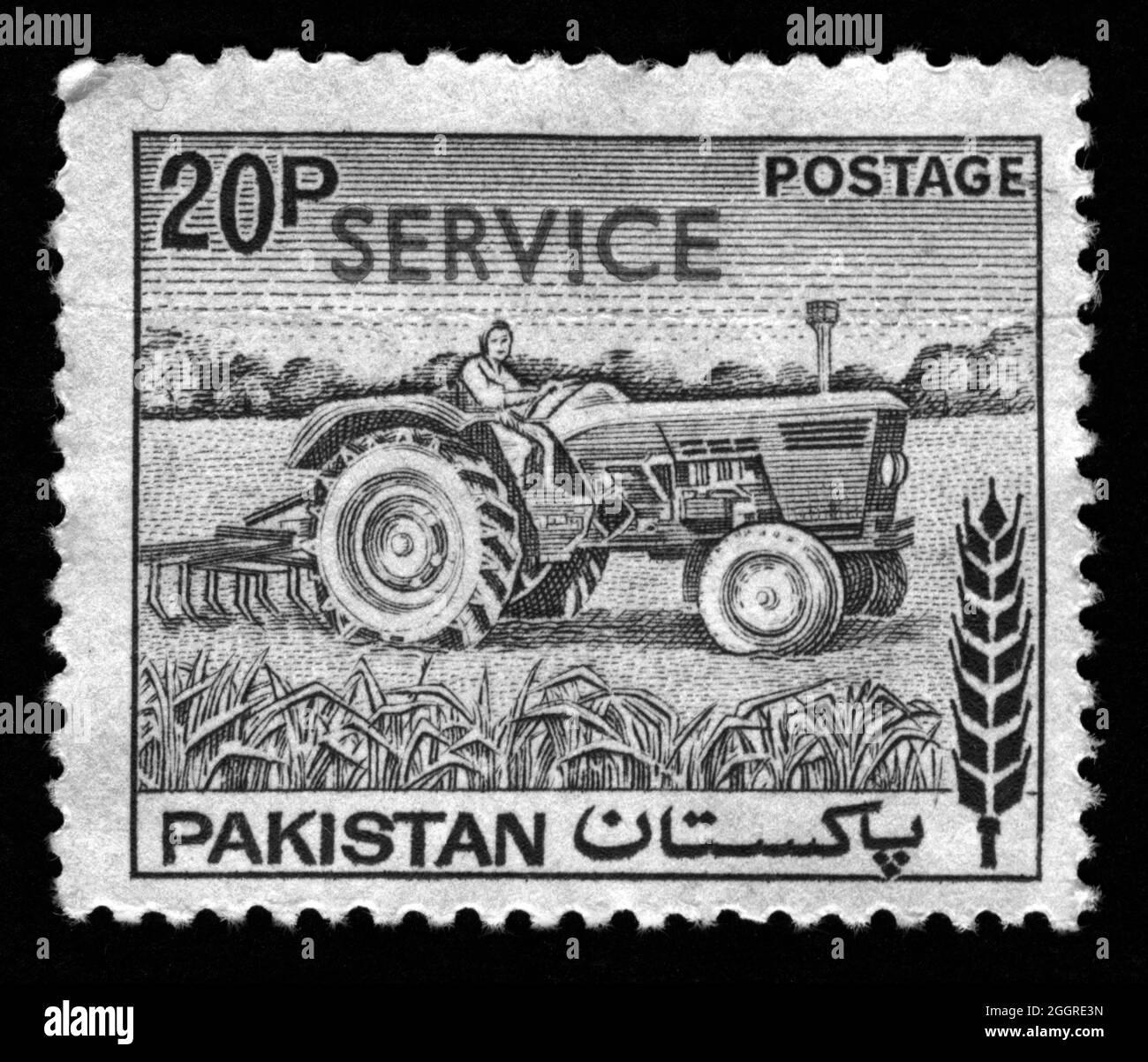 Pakistan postage stamp Black and White Stock Photos & Images - Alamy