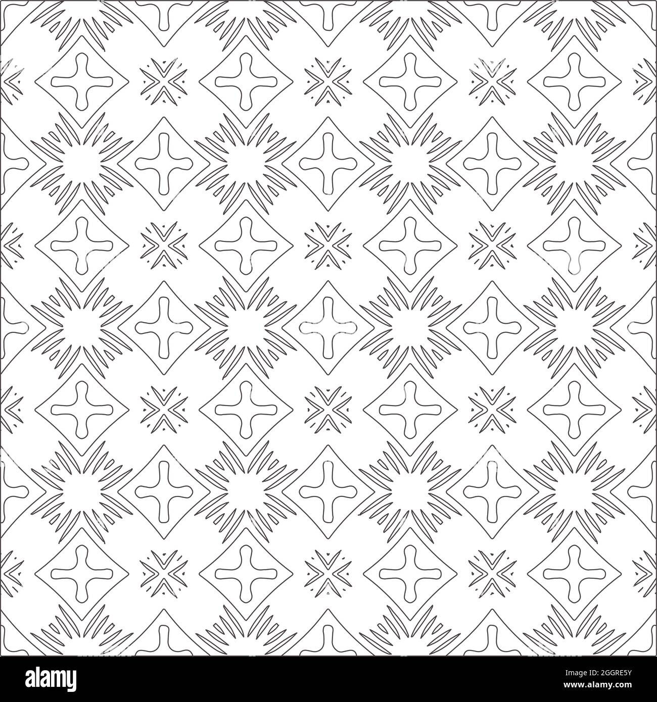 Vector pattern with symmetrical elements . Repeating geometric tiles ...