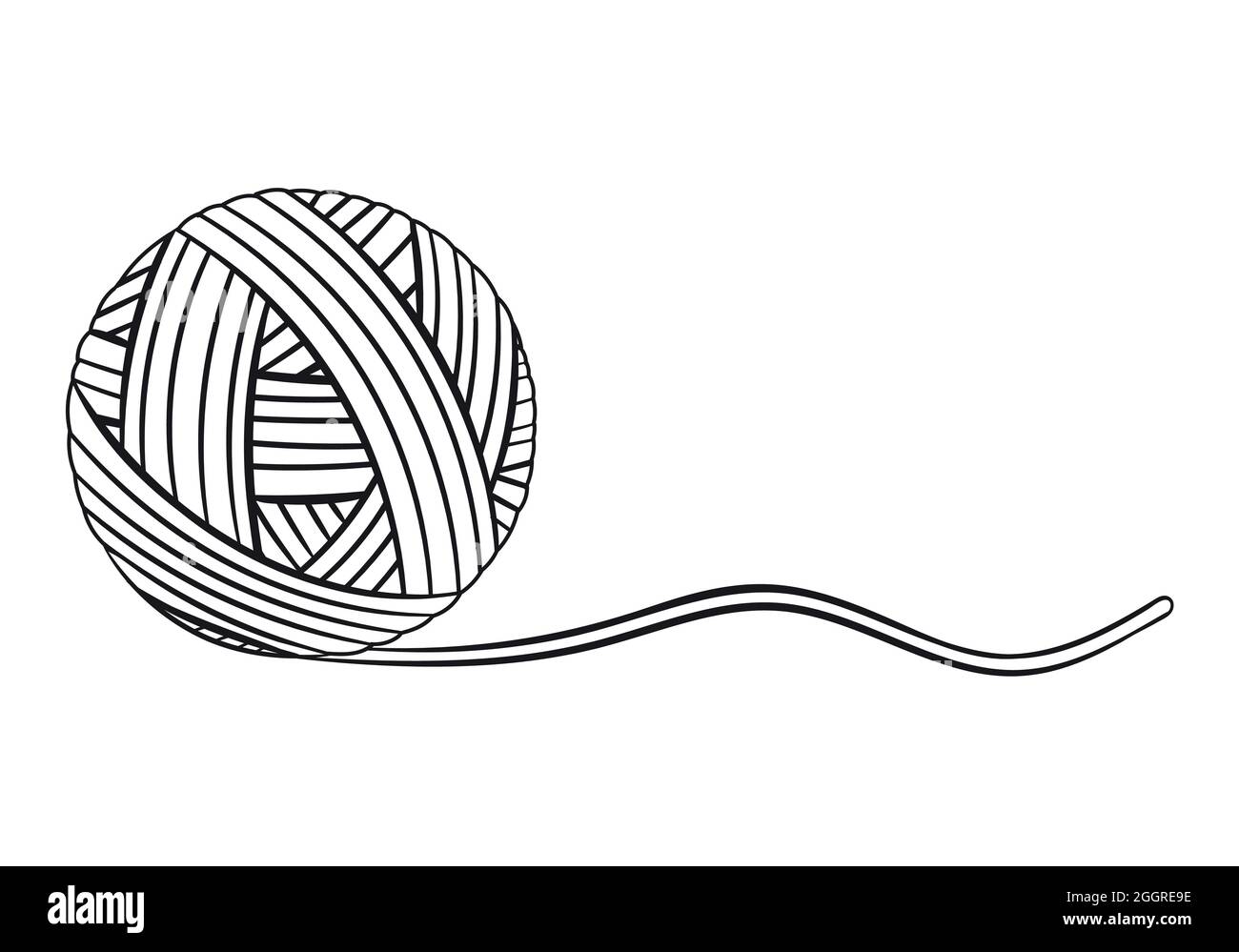 Illustration knitting wool needles hi-res stock photography and images ...