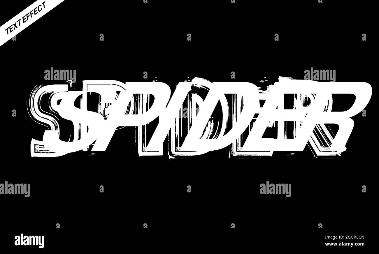 Spider word Stock Vector Images - Alamy