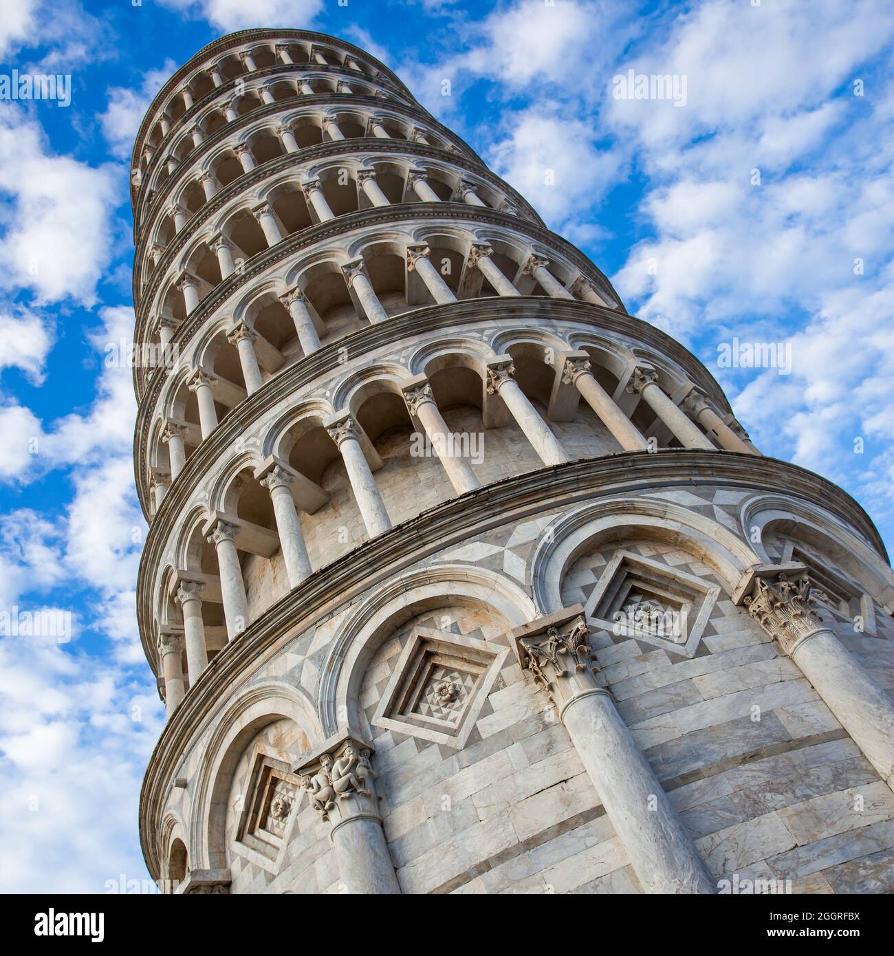 Perspective of The Leaning Tower of Pisa, Italy Stock Photo - Alamy