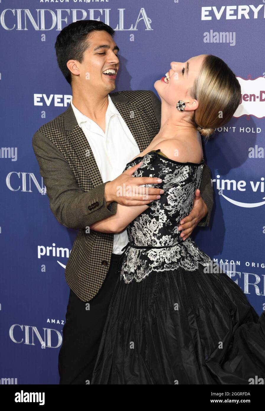 September 2nd, 2021, London, UK. Luke Latchman and Tallulah Greive ...