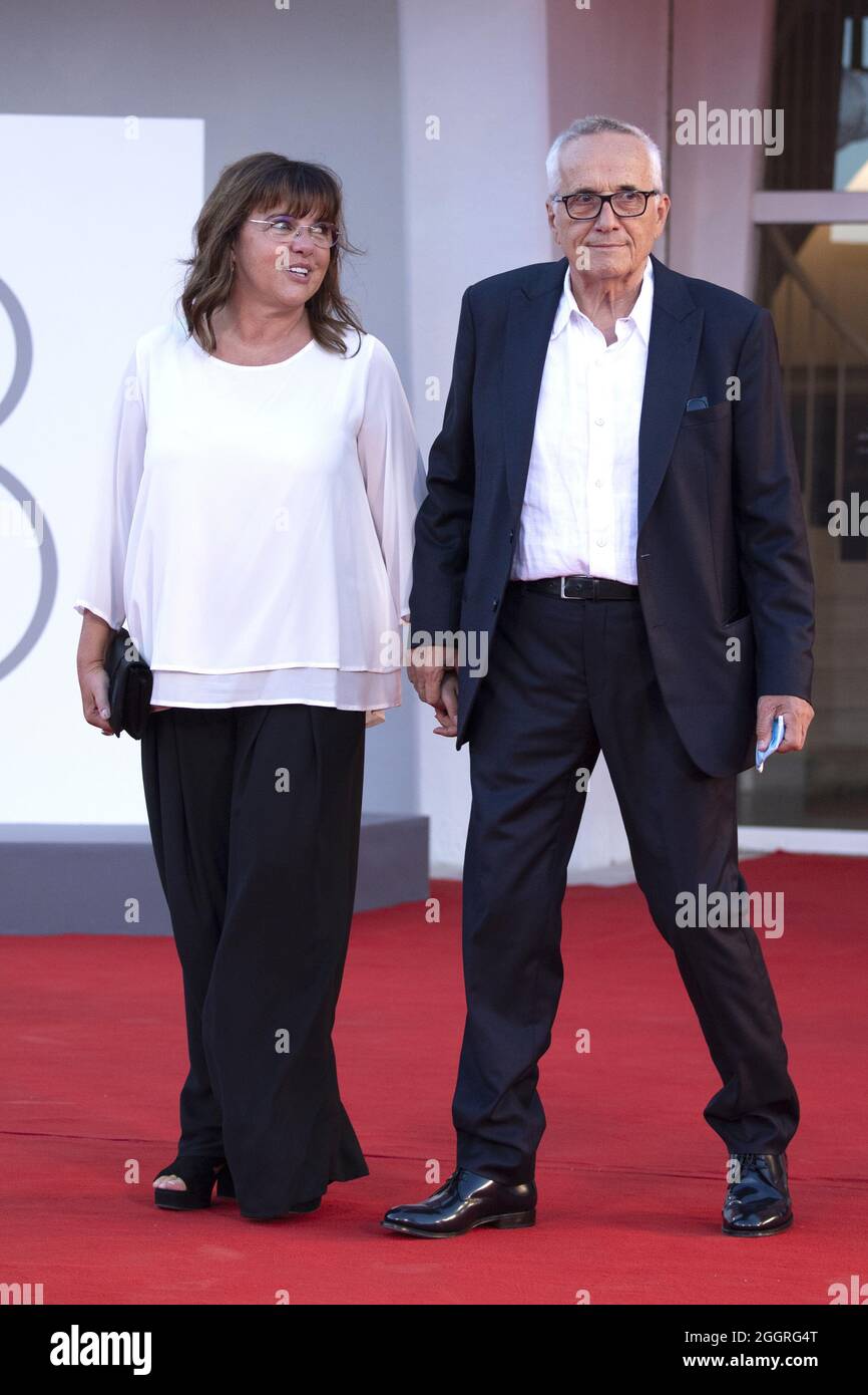 Venice, Italy. 02nd Sep, 2021. Marco Bellocchio and Francesca Calvelli ...
