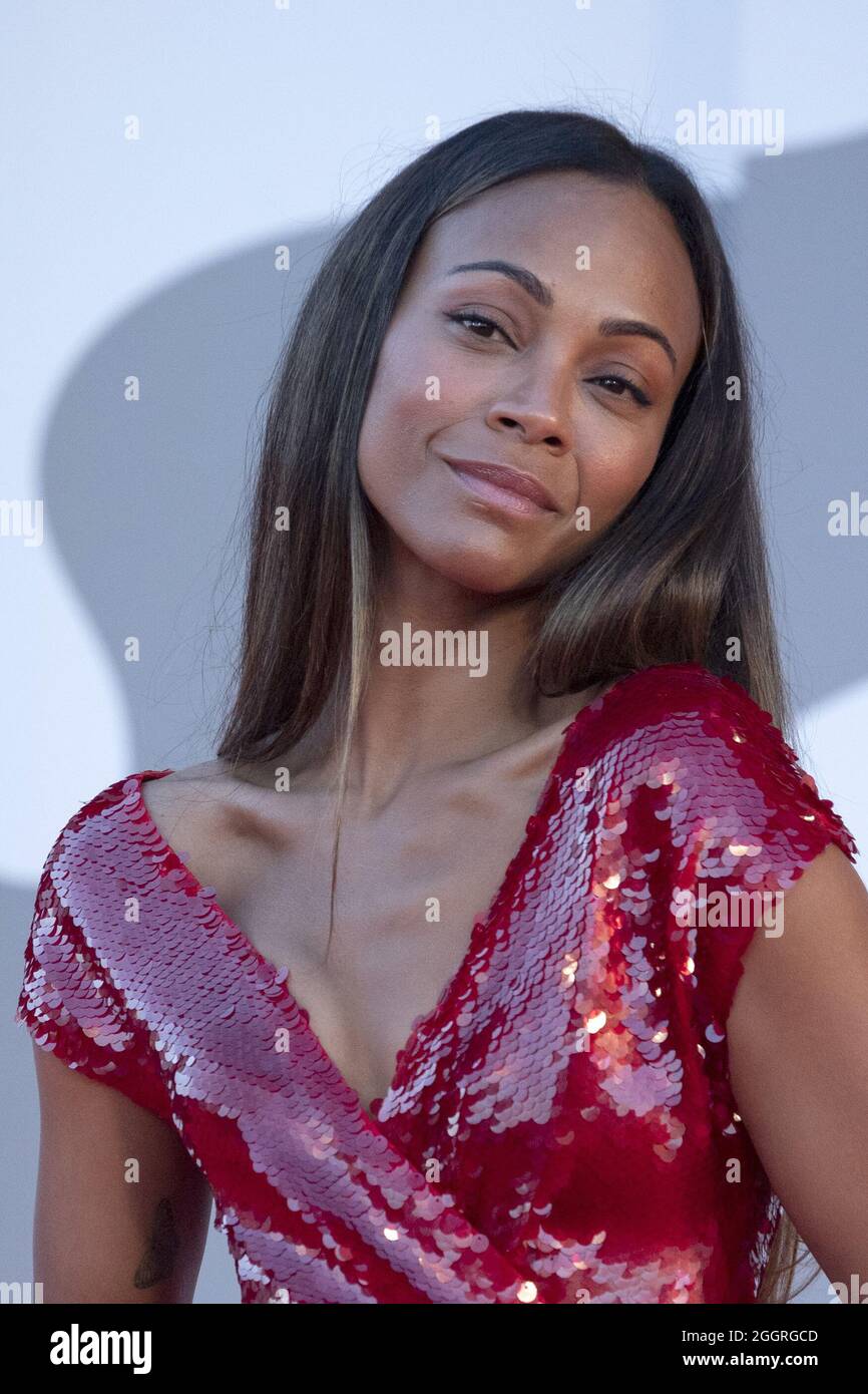 Zoe Saldana attending E Stata La Mano Di Dio Premiere and Opening ...