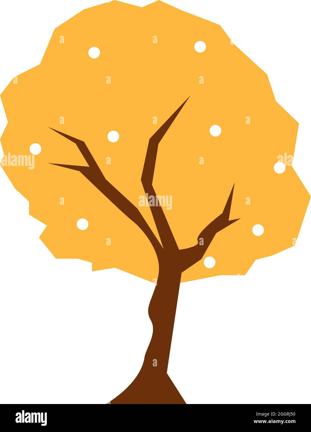 yellow tree plant Stock Vector Image & Art - Alamy