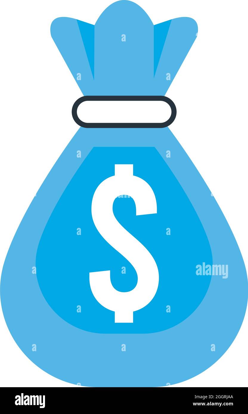 blue money bag Stock Vector Image & Art - Alamy