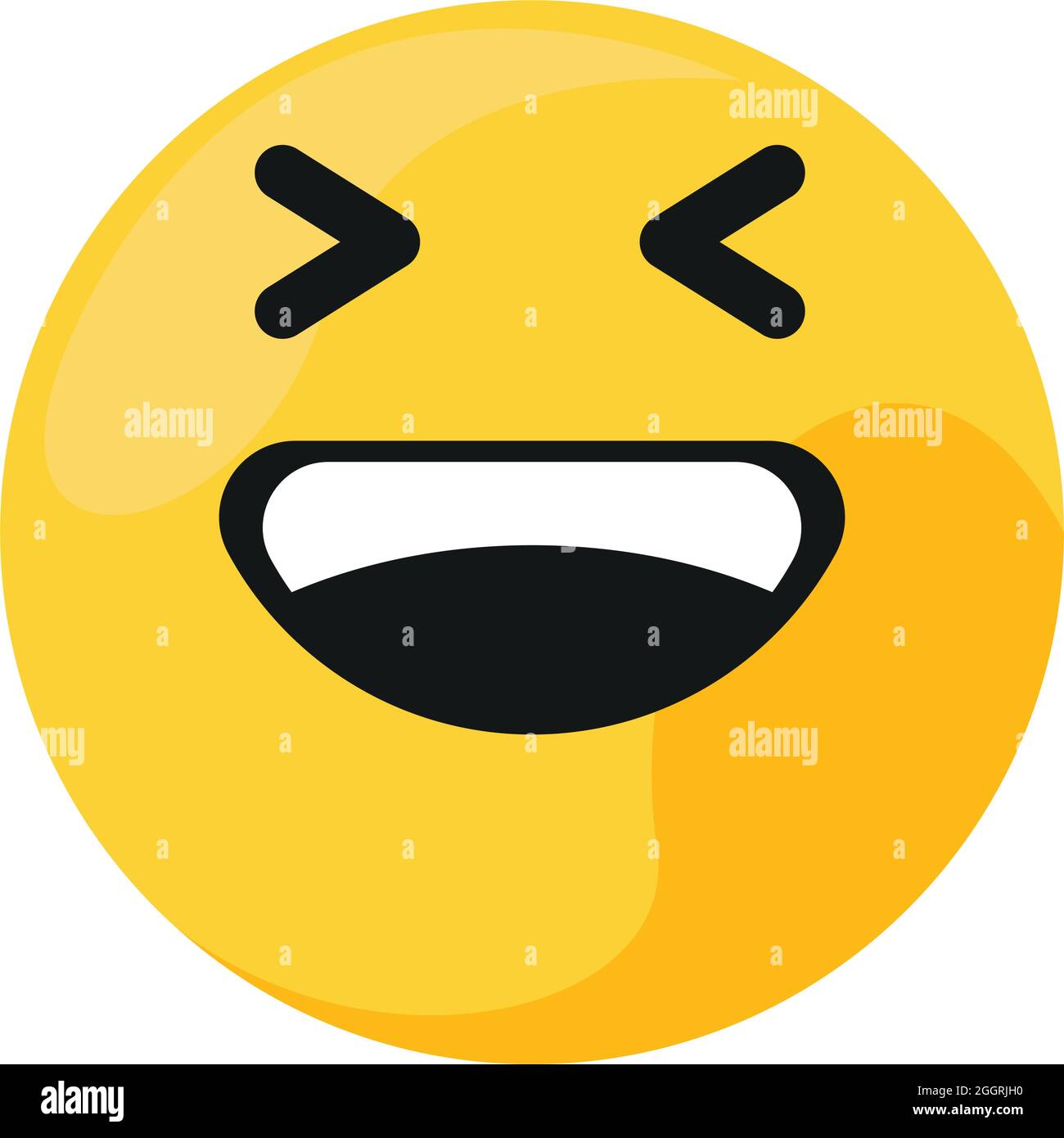 circular happy emoji smiling Stock Vector Image & Art - Alamy
