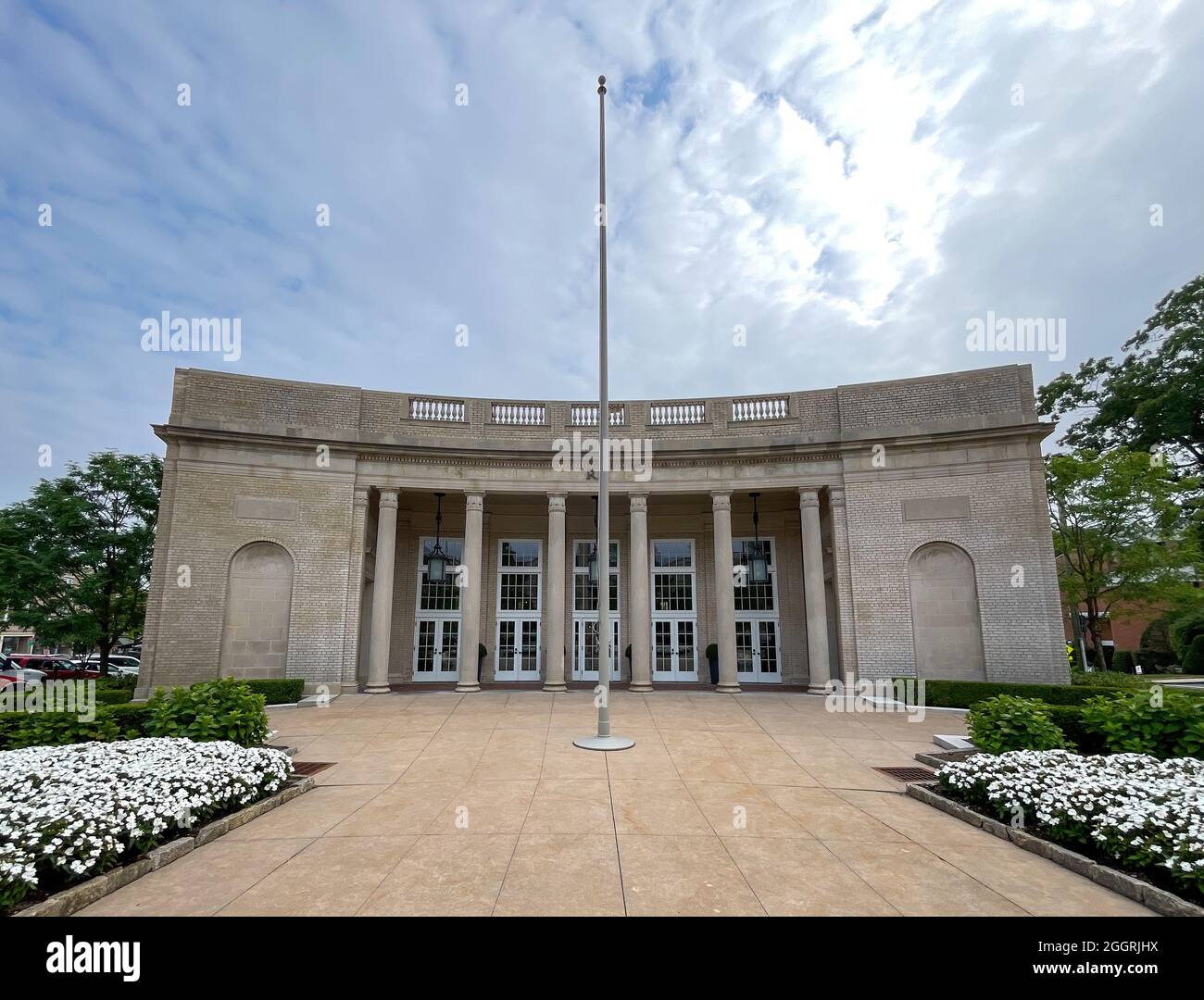 Greenwich, CT - USA - Aug. 29, 2021: Landscape view of RH Greenwich ...