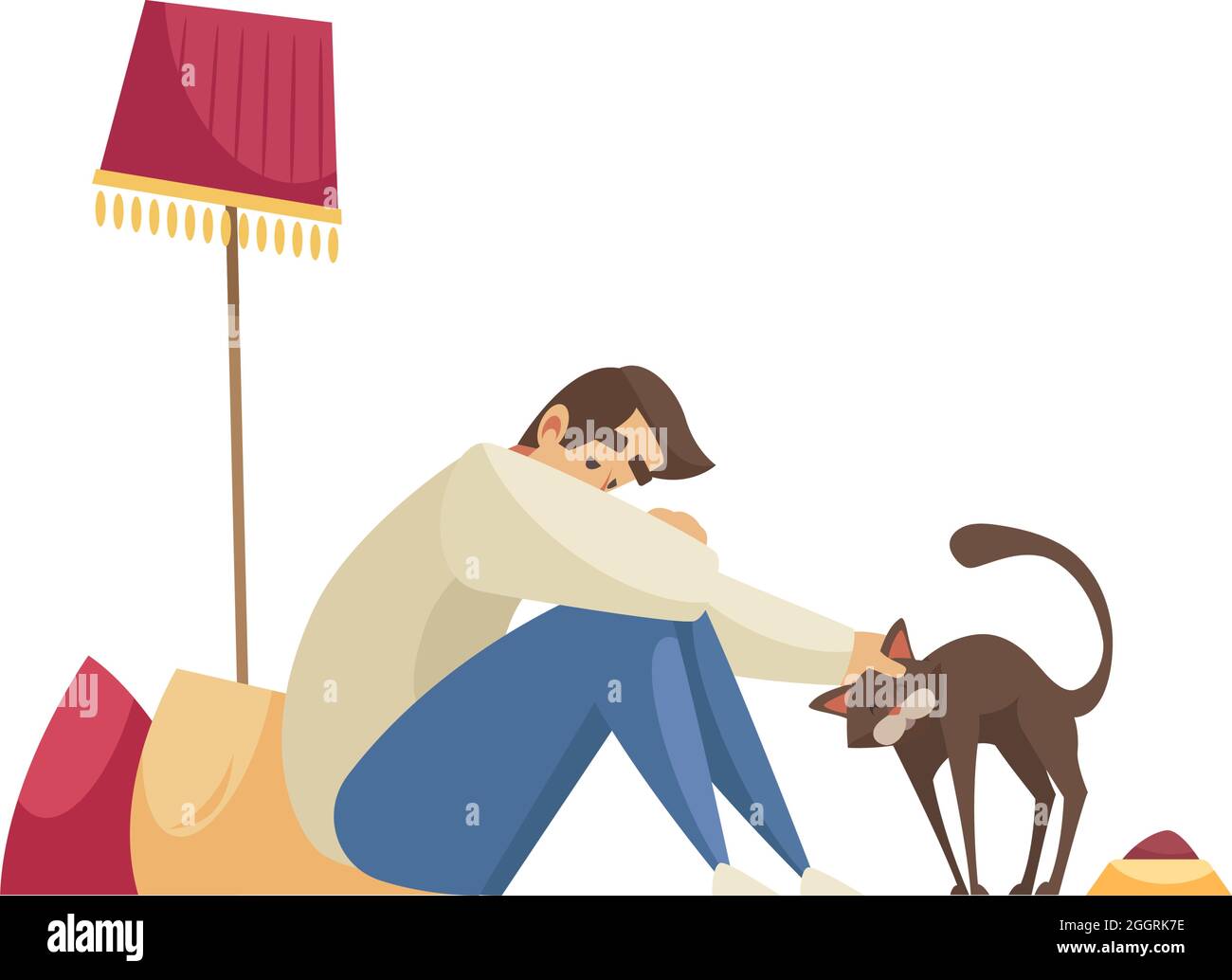 Melancholic vector vectors hi-res stock photography and images - Alamy