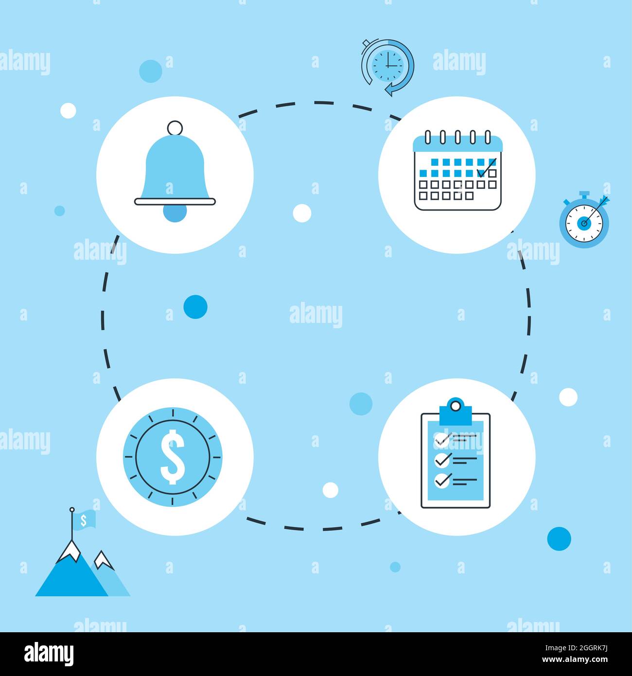 short term seven icons Stock Vector Image & Art - Alamy