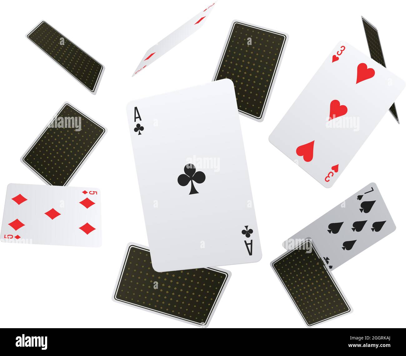 Back playing cards Stock Vector Images - Alamy