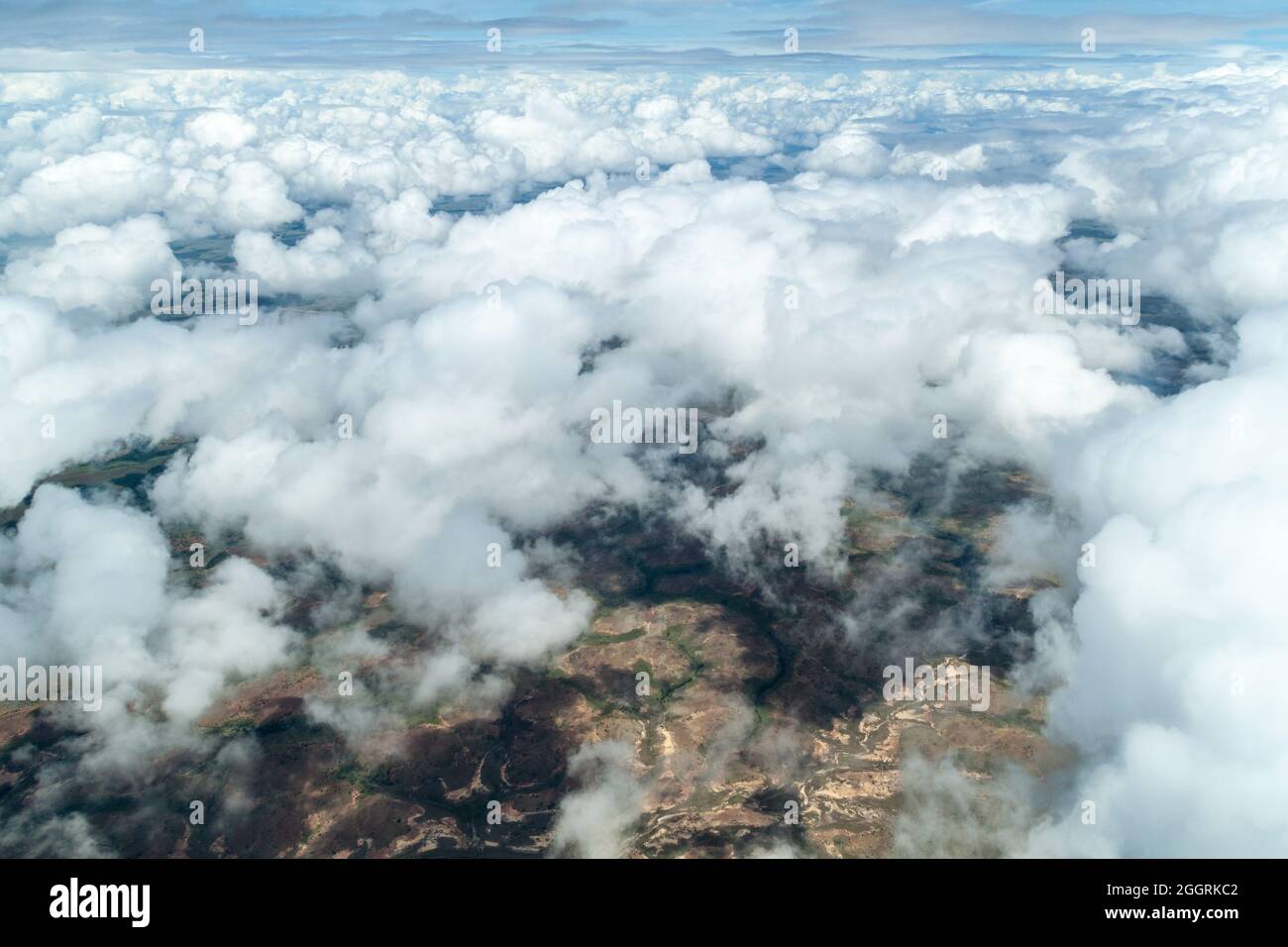 Aerial view of clouds from above Stock Photo - Alamy