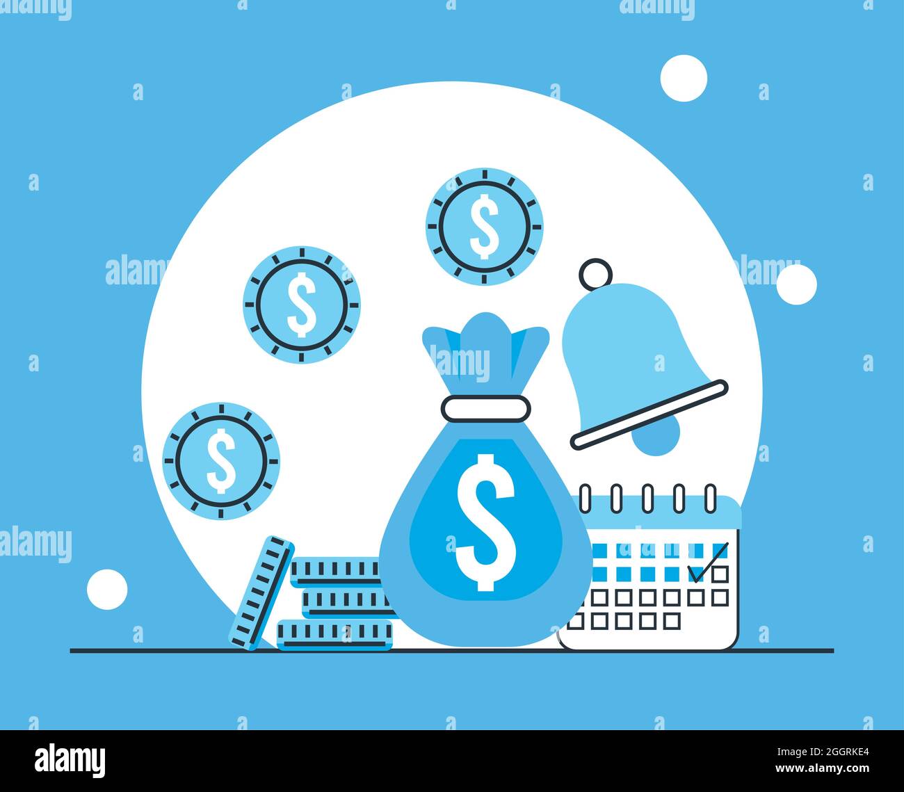 money and calendar Stock Vector Image & Art - Alamy