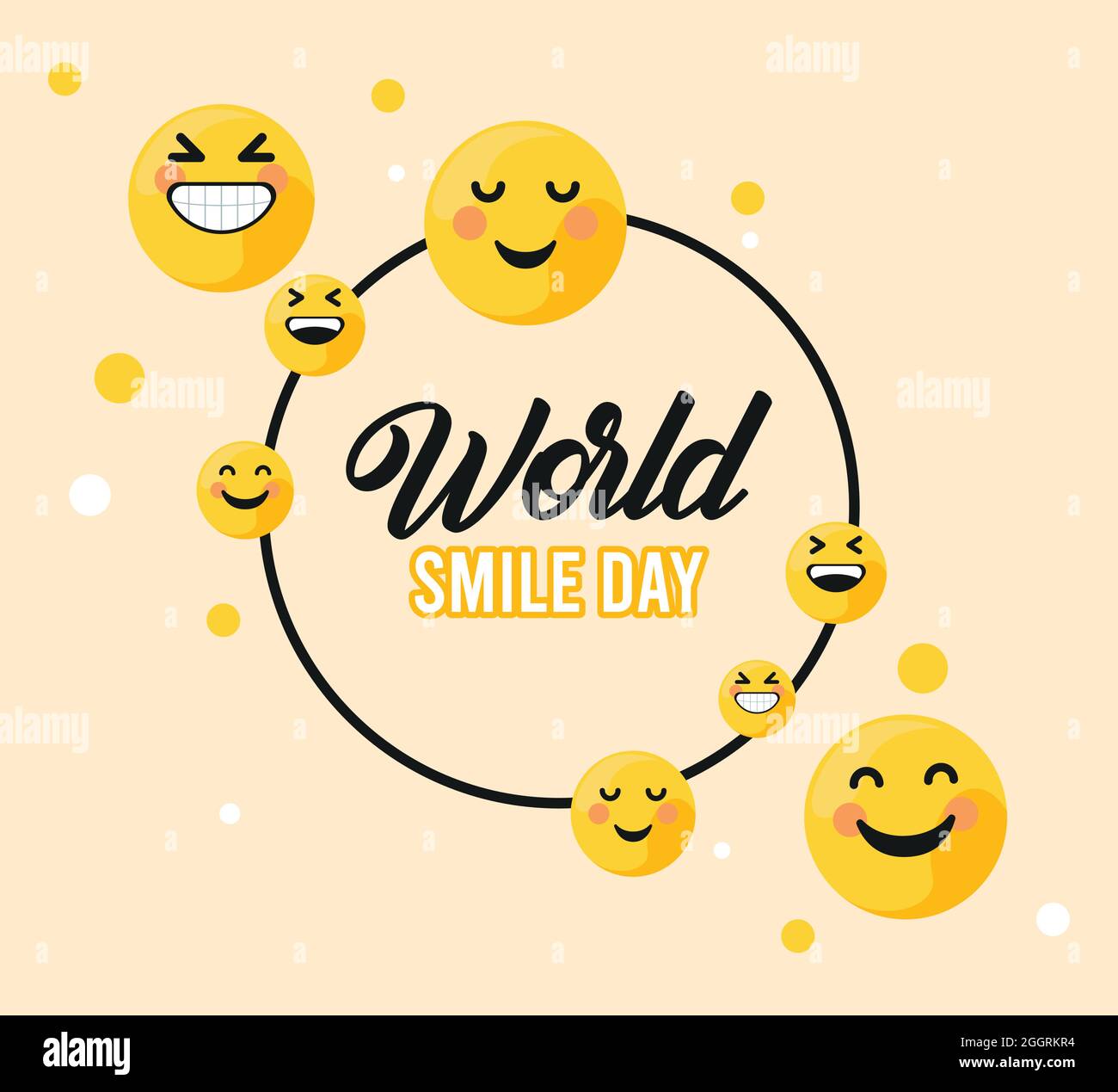 world smile day circular frame Stock Vector Image & Art - Alamy