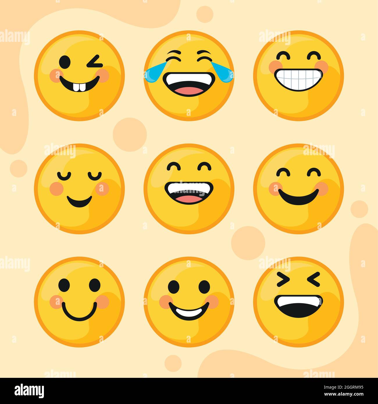 Nine facial expressions hi-res stock photography and images - Alamy