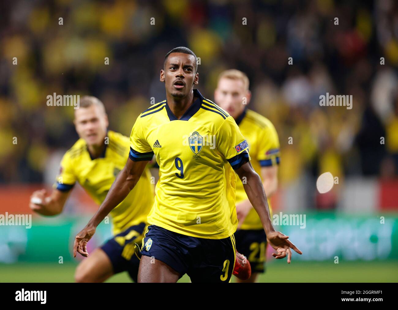 Sweden's Alexander Isak after scoring 1-1 during the 2022 FIFA World ...