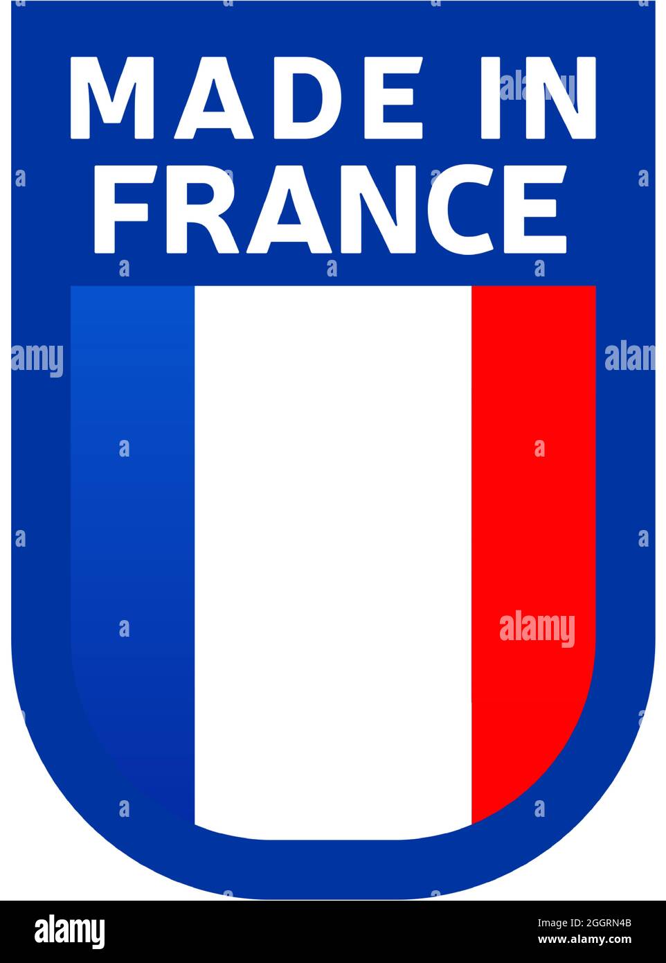 Made in france icon. national country flag Stamp sticker. Vector ...