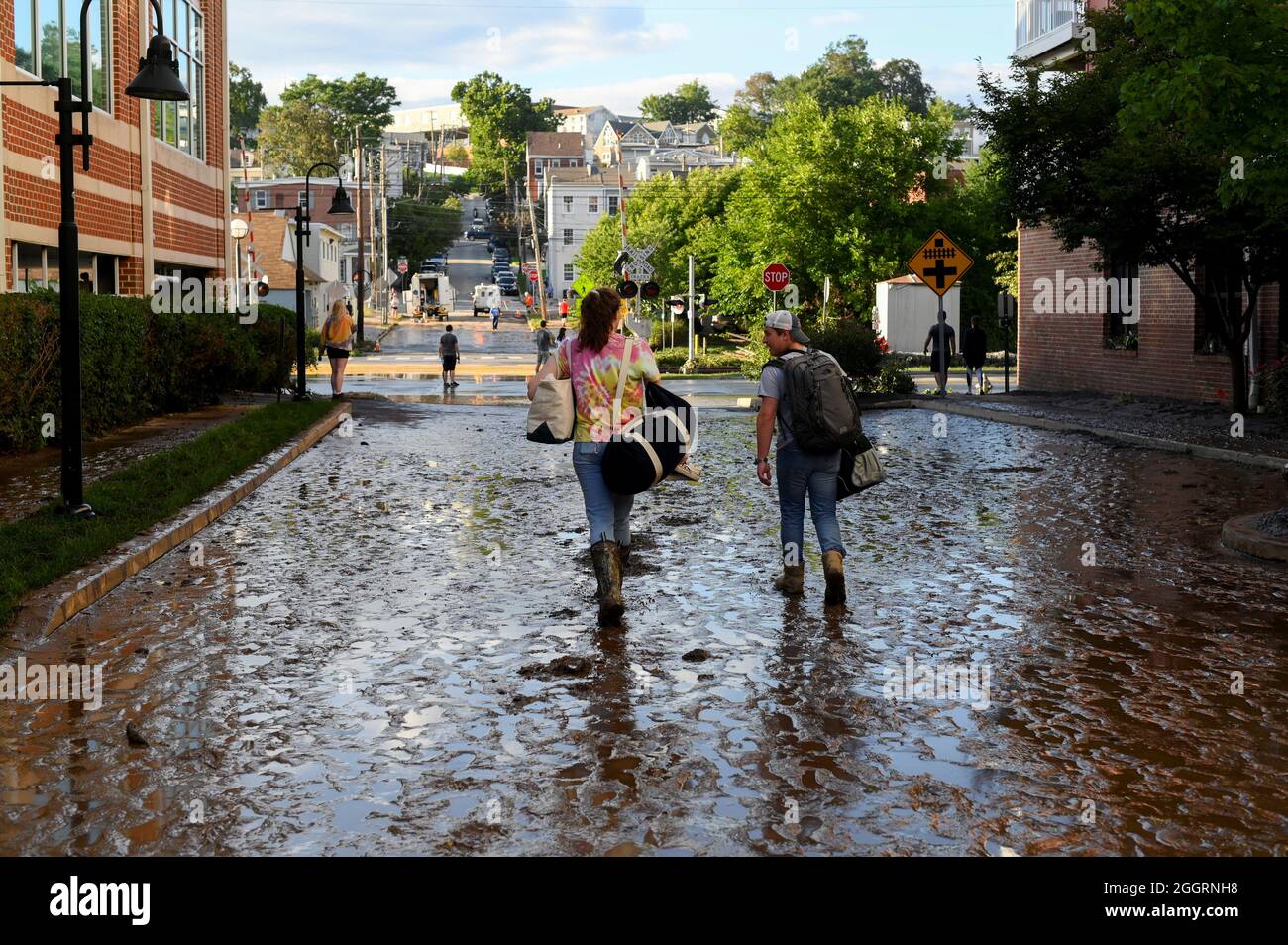 Receded floodwaters hi-res stock photography and images - Alamy