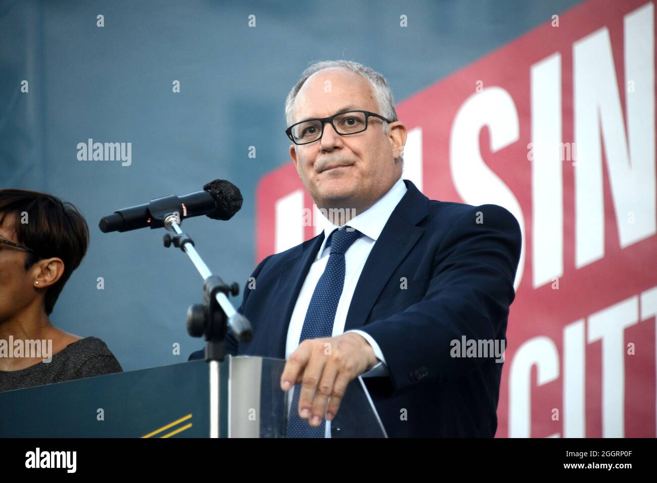 Rome, Italy. 02nd Sep, 2021. The candidate for mayor of Rome for the ...