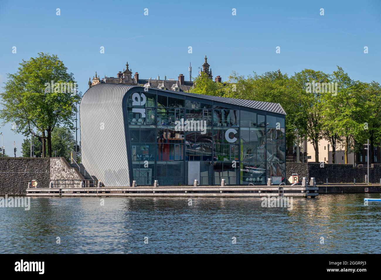 Amsterdam, Netherlands - August 15, 2021: Futuristic design of office ...
