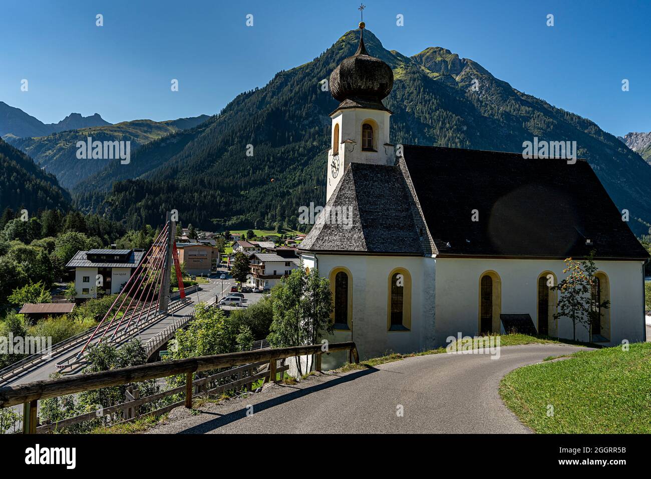 Church In The Village Of Bach In The Lechtal In Tyrol Stock Photo - Alamy