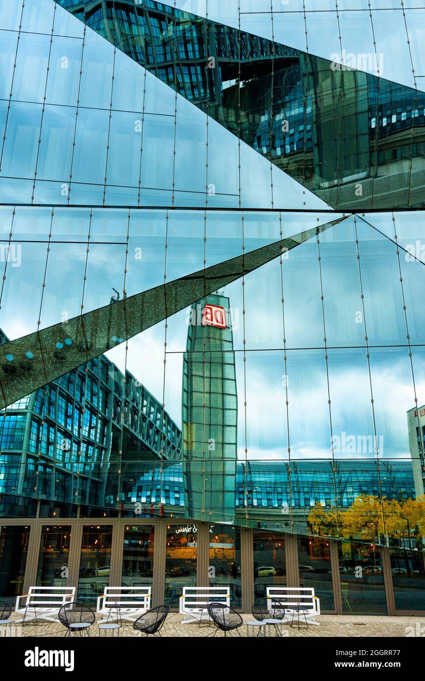 The Innovative Office Building The Cube At Berlin Central Station Stock ...