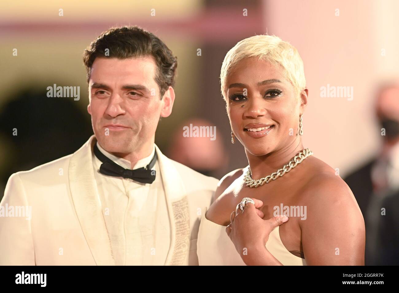 Venice, Italy. 02nd Sep, 2021. Guatemalan actor Oscar Isaac and ...