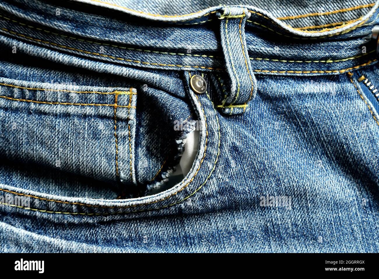 Very used jeans hi-res stock photography and images - Alamy
