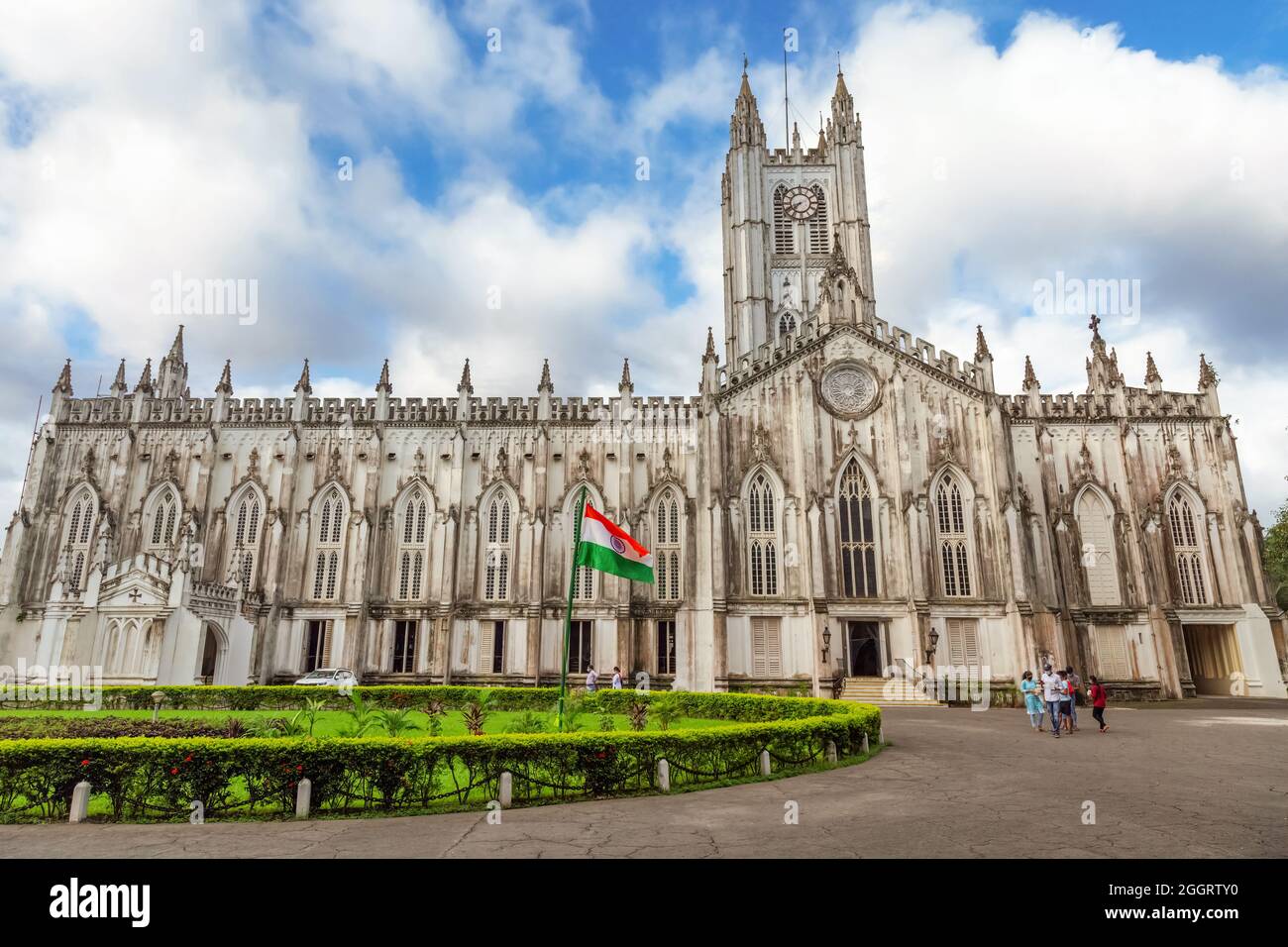Ancient St. Paul's Cathedral church built in 1847 in gothic colonial ...