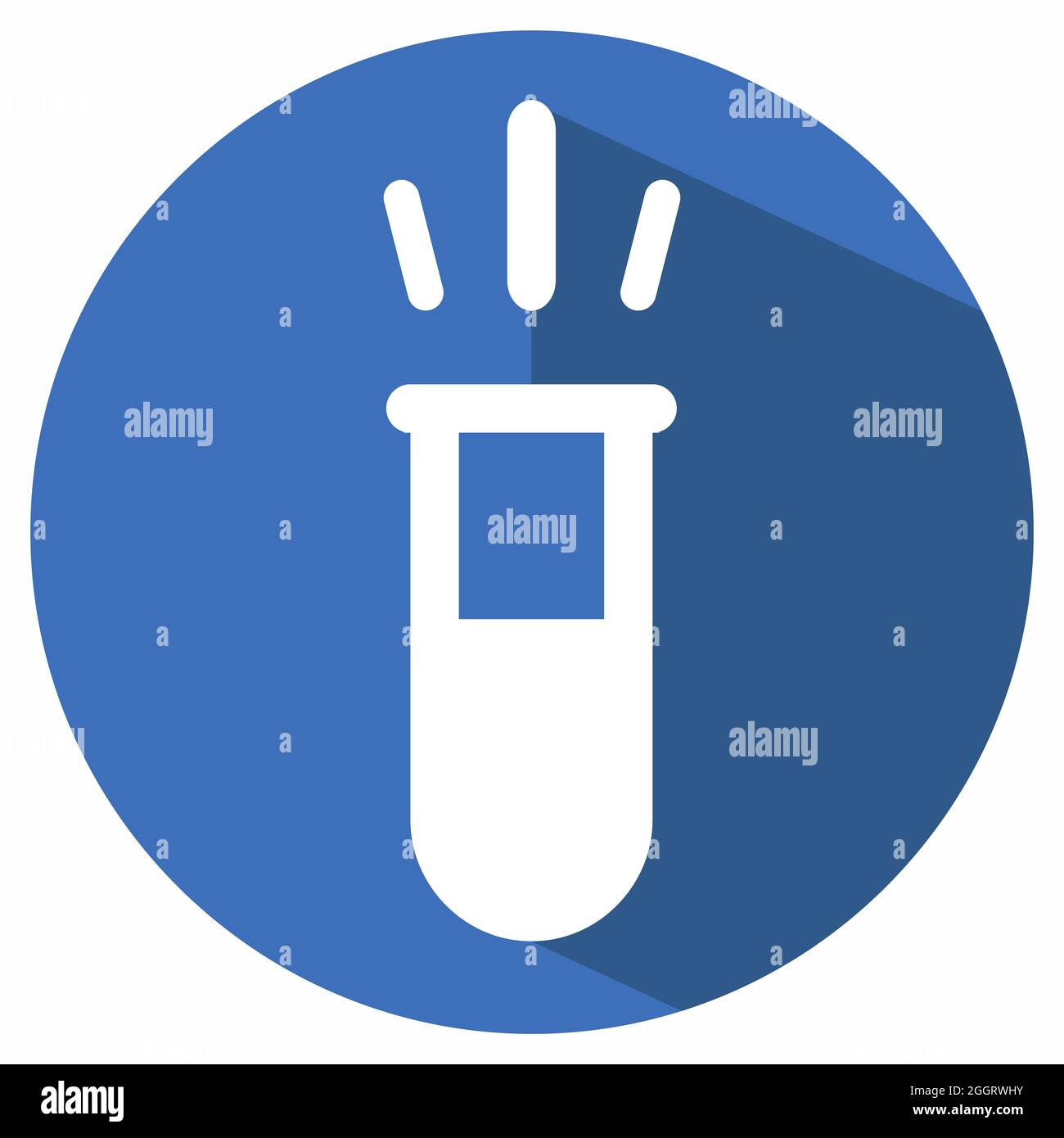Icon Vector of Vials 5 - Long Shadow Style - Simple illustration ...
