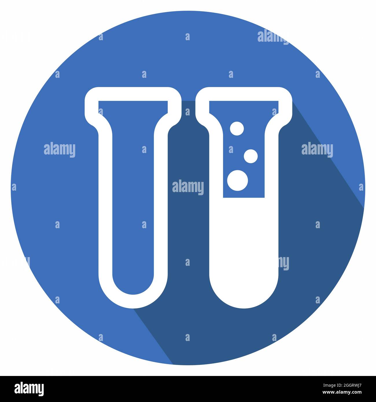 Icon Vector of Vials 3 - Long Shadow Style - Simple illustration ...