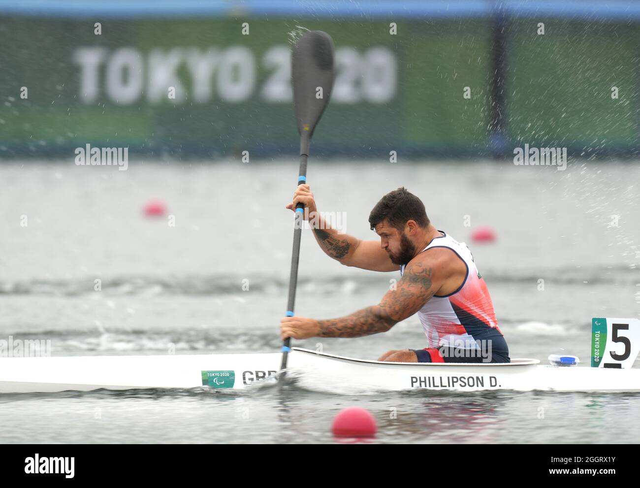 Great Britain's David Phillipson competes in the Men's Kayak Single ...