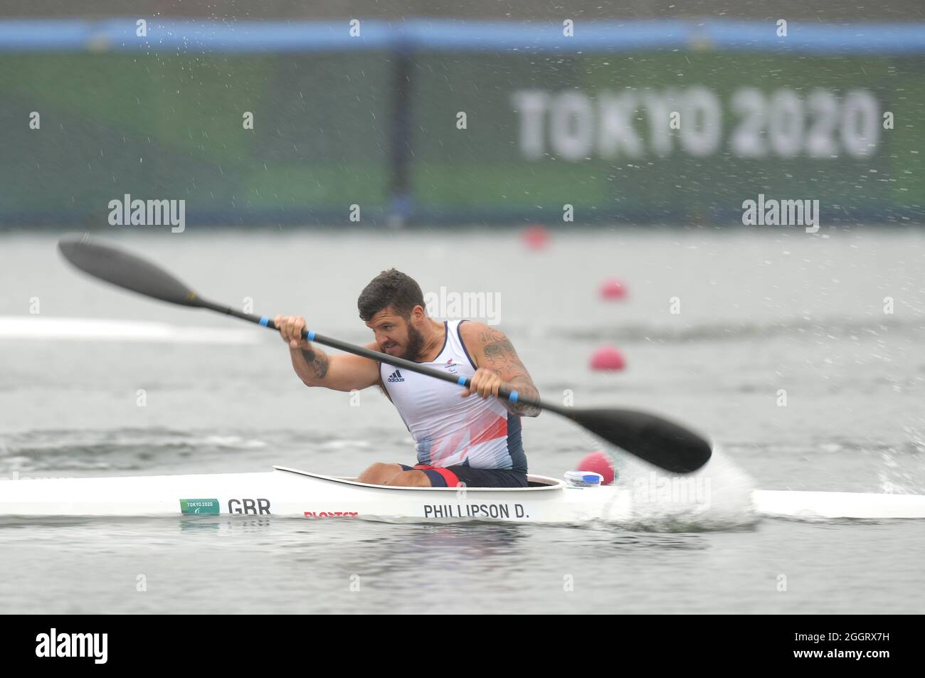 Great Britain's David Phillipson competes in the Men's Kayak Single ...