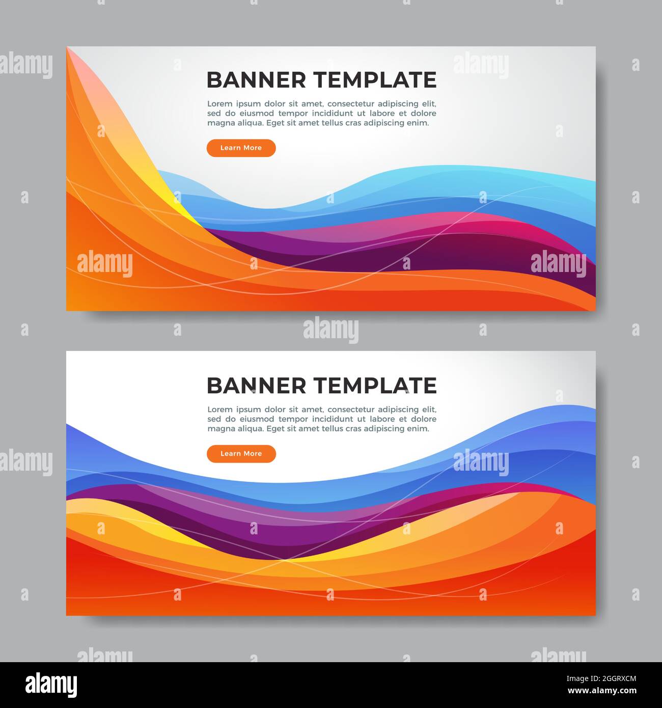 modern wavy abstract banner template vector Stock Vector Image & Art ...