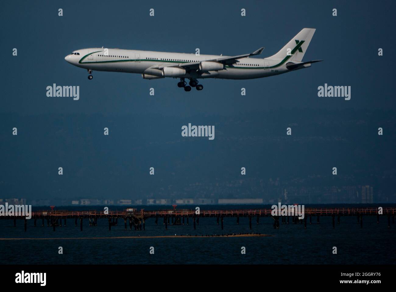 San Francisco, California, USA. 1st Sep, 2021. An Air X Airbus A340 ...